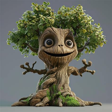 Premium Photo Tree Character