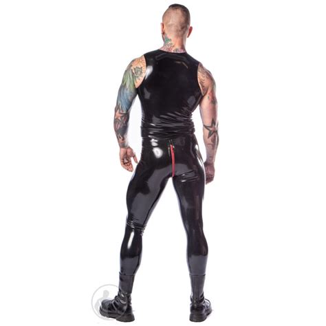 Mens Premium Latex Pervert Cod Piece Leggings