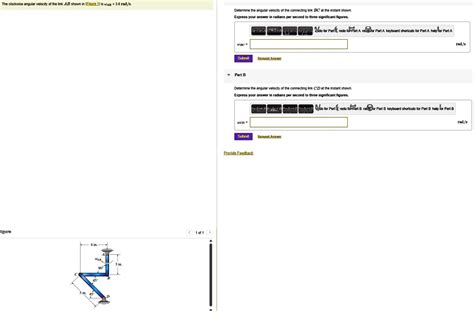 The Clockwise Angular Velocity Of The Link Ab Shown In Figure 1 Is