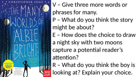 Vipers Questions For Book Covers Year 6 Teaching Resources
