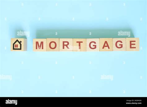 Housing And Property Mortgage Loan Concept In Real Estate Wooden