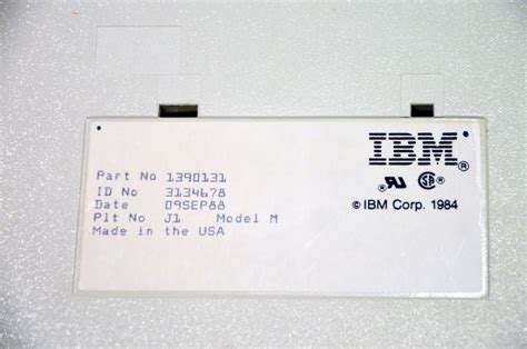 1988 Ibm Model M 1390131 Made By Ibm 09 Sep 88 Clickykeyboards