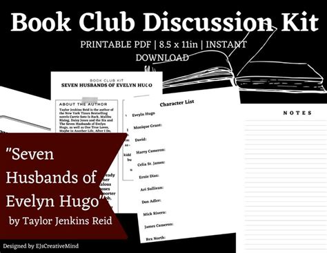 The Seven Husbands Of Evelyn Hugo Book Club Kit