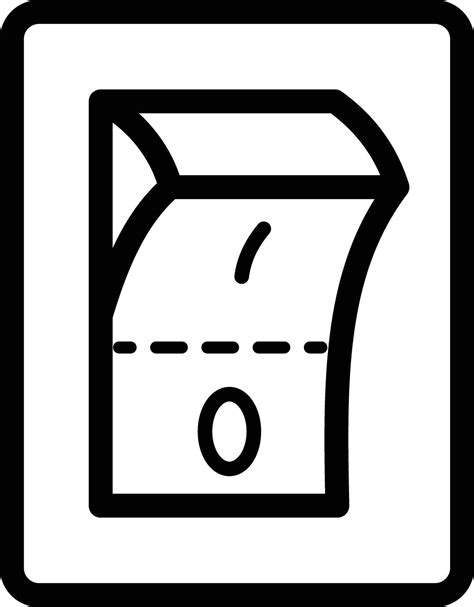 Electric Switch Line Icon Power Off Linear Style Sign For Mobile