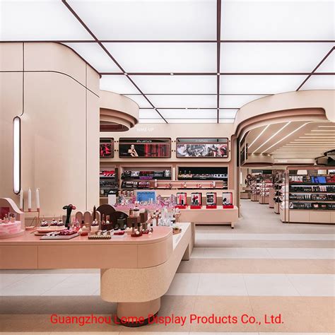 Beauty Skincare Cosmetic Display Shelf Mall Store Design Cosmetics