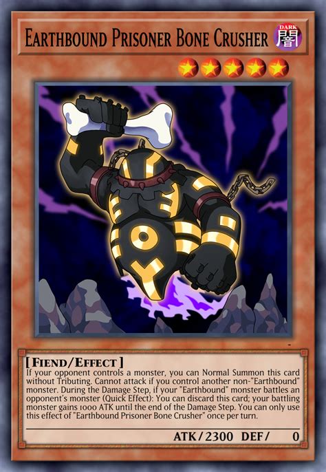Earthbound Prisoner Bone Crusher Yu Gi Oh Card Maker Wiki Fandom