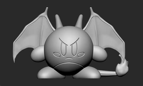 Archivo Stl Kirby Charizard Pokemon・objeto Imprimible En 3d Para