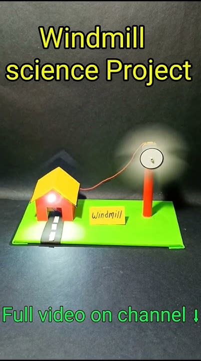 How To Make Wind Turbine Science Project Youtubeshorts Shorts Short
