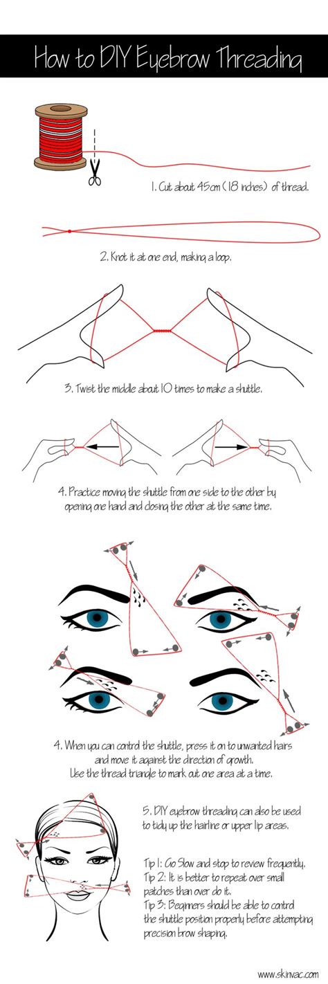 10 Simple Easy Steps For Perfect Eyebrow Threading At Home Artofit