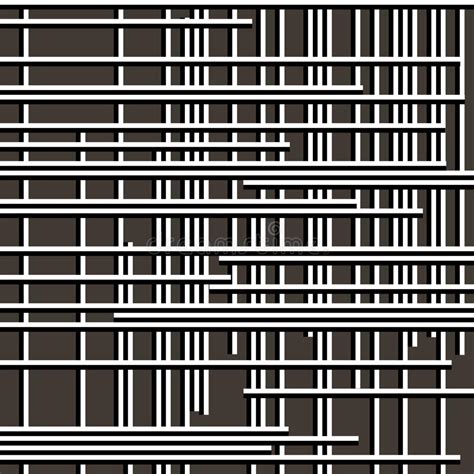 Pattern With Intersecting Black And White Lines Modern Stylish Image Stock Vector