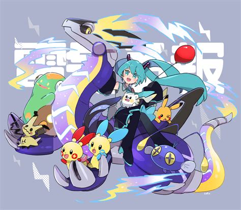 Hatsune Miku Pikachu Mimikyu Minun Plusle And 4 More Pokemon And