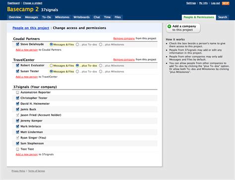 Design Decisions Permissions In Basecamp Signal V Noise