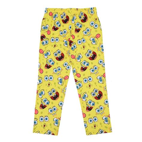 Spongebob Squarepants Pajama Pants With Drawstring And Pockets Shadow Anime