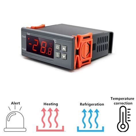Led Digital Temperature Controller Relay Thermoregulator Ac 110 220v 10a For Heater Freezer