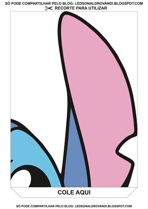 Desenho Do Stitch Em Tamanho Grande Colorido E Para Colorir