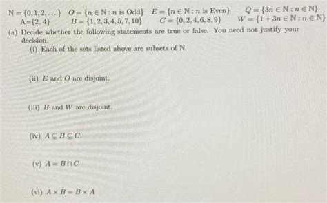 Solved N O Nn N Is Odd E Nn N Is Even Chegg