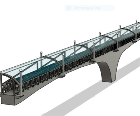 Fusion 360 Modeled Pedestrian Bridge Project 5 Steps Instructables