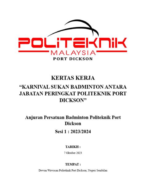 Kertas Kerja Badminton Pdf