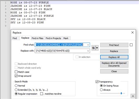 Notepad How To Find A String And Then Modify Second String On The
