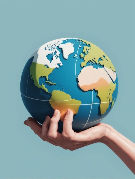 Premium Vector Human Hands Holding Earth Globe Human Globe