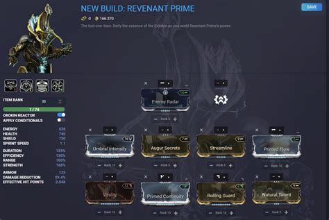 The Best Build For Revenant Prime In Warframe 2022 Dot Esports