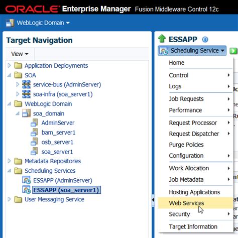 Soa Suite 12c Invoke Enterprise Scheduler Service From A Bpel Process