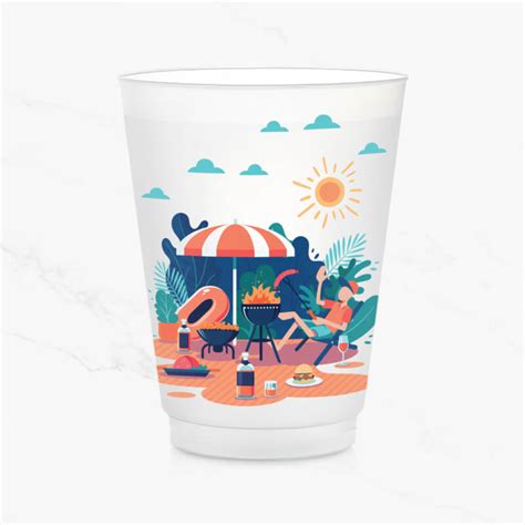 Custom Full Color Frosted Cups Fast Shipping Usa Cheap Prices