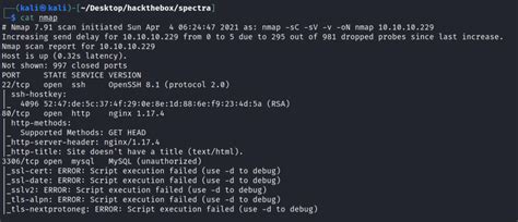 hackthebox spectra writeup whatinfotech