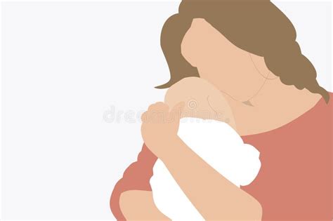 母亲抱着新生儿的图示 库存例证 插画 包括有 少许 母性 拉丁语 逗人喜爱 婴孩 妈妈 简单派 184001271