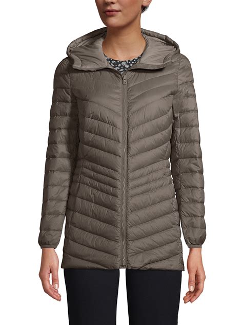 Lands End Women S Tall Wanderweight Ultralight Packable Hooded Long