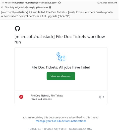 File Doc Tickets Workflow Is Broken · Issue 4312 · Microsoftrushstack