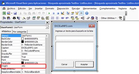 B Squeda Inteligente En Un Formulario De Excel Vba Exceleinfo