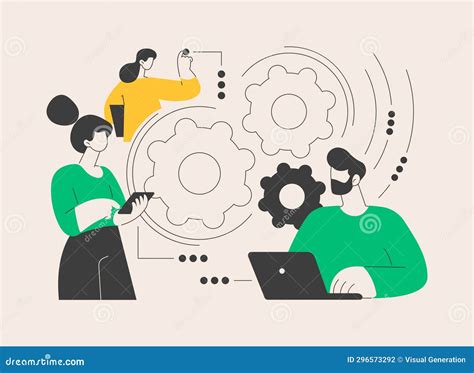 Dedicated Team Abstract Concept Vector Illustration Stock Vector