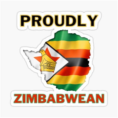 Proudly Zimbabwean Sticker For Sale By Jfa1984 Redbubble