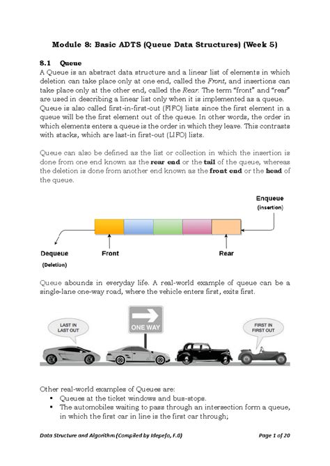 Module 8 Basic ADTS Queue Data Structures The Term Front And