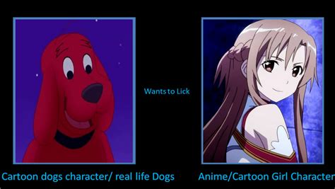 Clifford Wants To Lick Asuna By Daniotheman On Deviantart