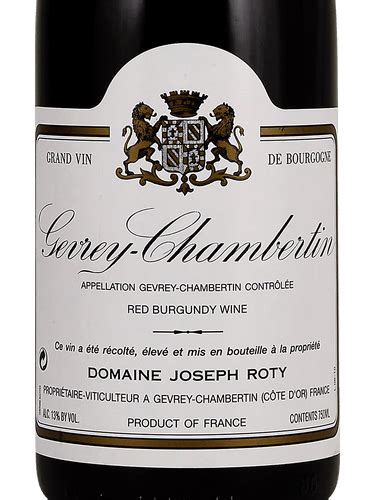 2018 Domaine Joseph Roty Gevrey Chambertin Champs Chenys Vivino