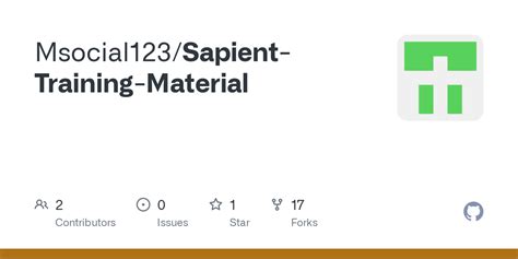 Github Msocial Sapient Training Material