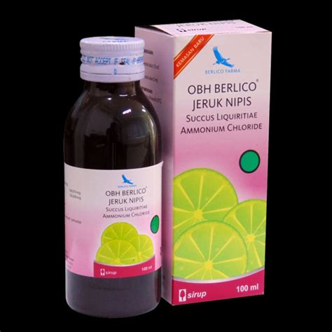 Jual Obh Berlico Sirup Jeruk Nipis 100 Ml Shopee Indonesia
