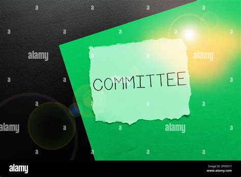 Conceptual Display Committee Concept Meaning Group Of People Appointed For A Specific Function