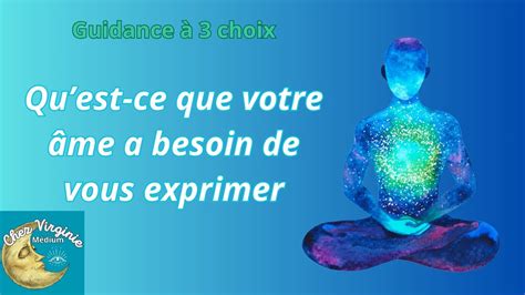 Qu est ce que votre âme a besoin de vous exprimer guidance medium