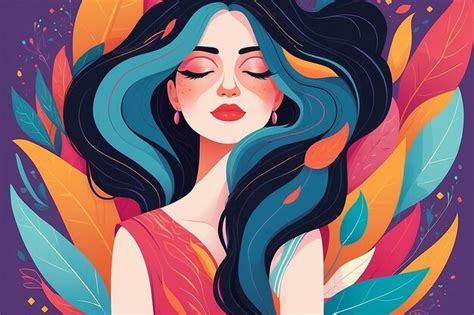 Premium Photo Embracing Uniqueness Inner Beauty Illustrated
