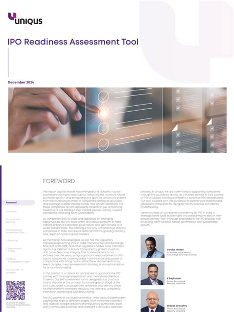 Ipo Readiness Assessment Tool Pdf Governance Regulatory Compliance