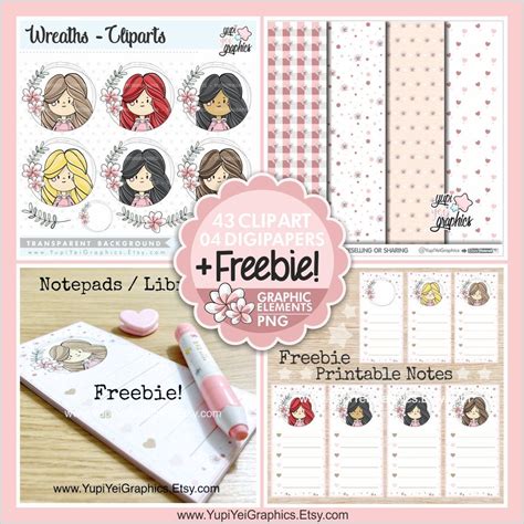 Pin En Clipart Digital Papers Yupiyeigraphics Etsy