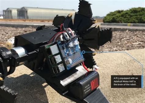 The NASA FRILLER Robot Uses A Raspberry Pi And The Adafruit Motor HAT