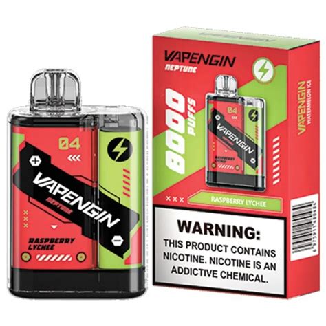 Tangy Raspberry Lychee Vapengin Neptune 8000 Puffs Vapesoko Nairobi