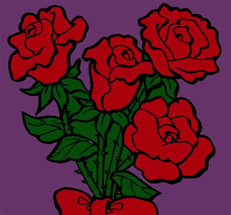 Dibujo De Ramo De Rosas Pintado Por Rosas En El Día 06 05