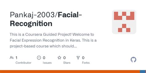 Github Pankaj 2003facial Recognition This Is A Coursera Guided