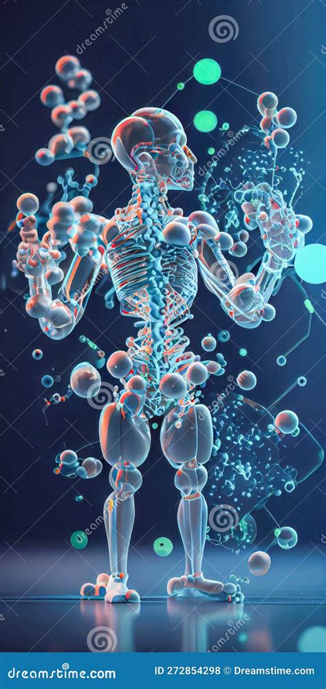 Scientists Are Experimenting And Research With Molecule Innovation Concept Science Stock