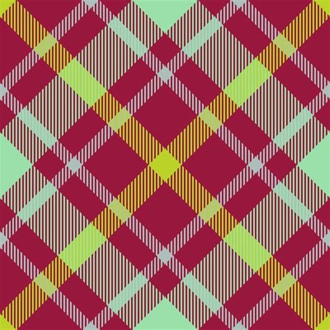 Premium Vector Fabric Check Texture Vector Seamless Plaid Textile Tartan Pattern Background